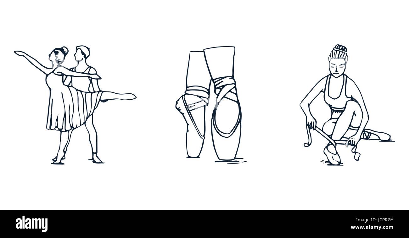Ballerina pictogram hi-res stock photography and images - Alamy