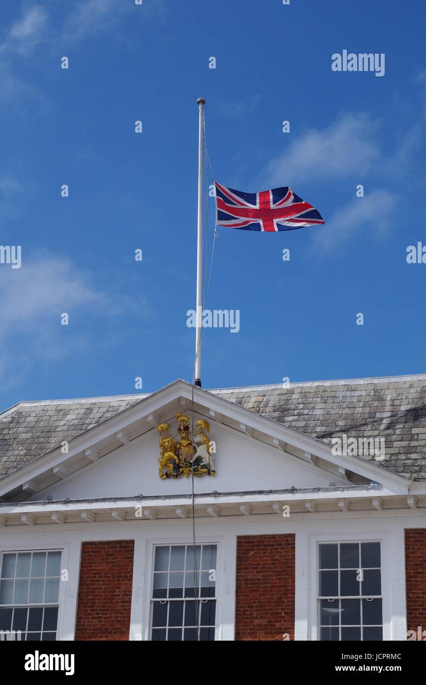 Half Mast Union Jack Stock Photos & Half Mast Union Jack Stock Images ...
