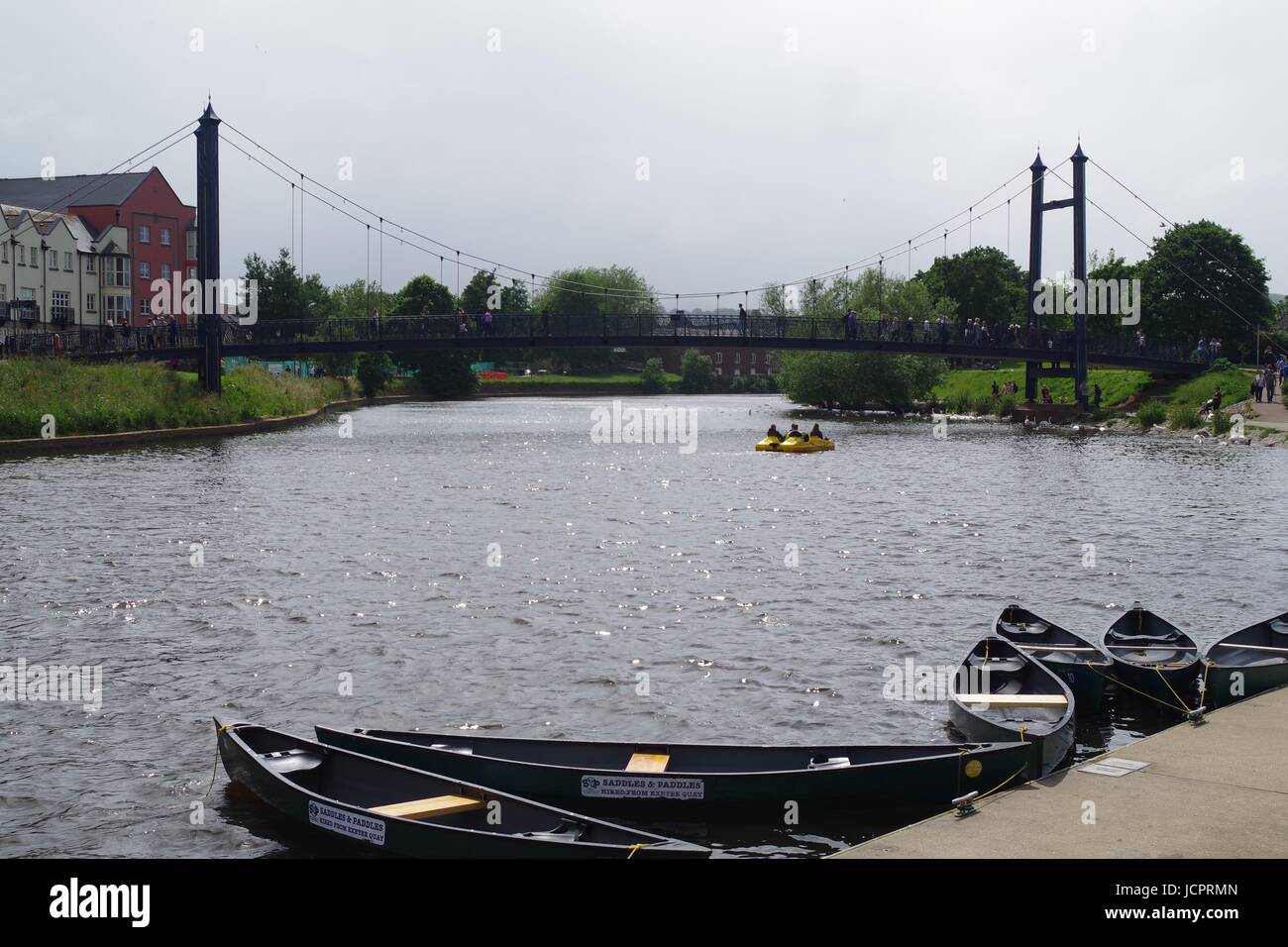 Cricklepit suspension bridge hi-res stock photography and images - Alamy