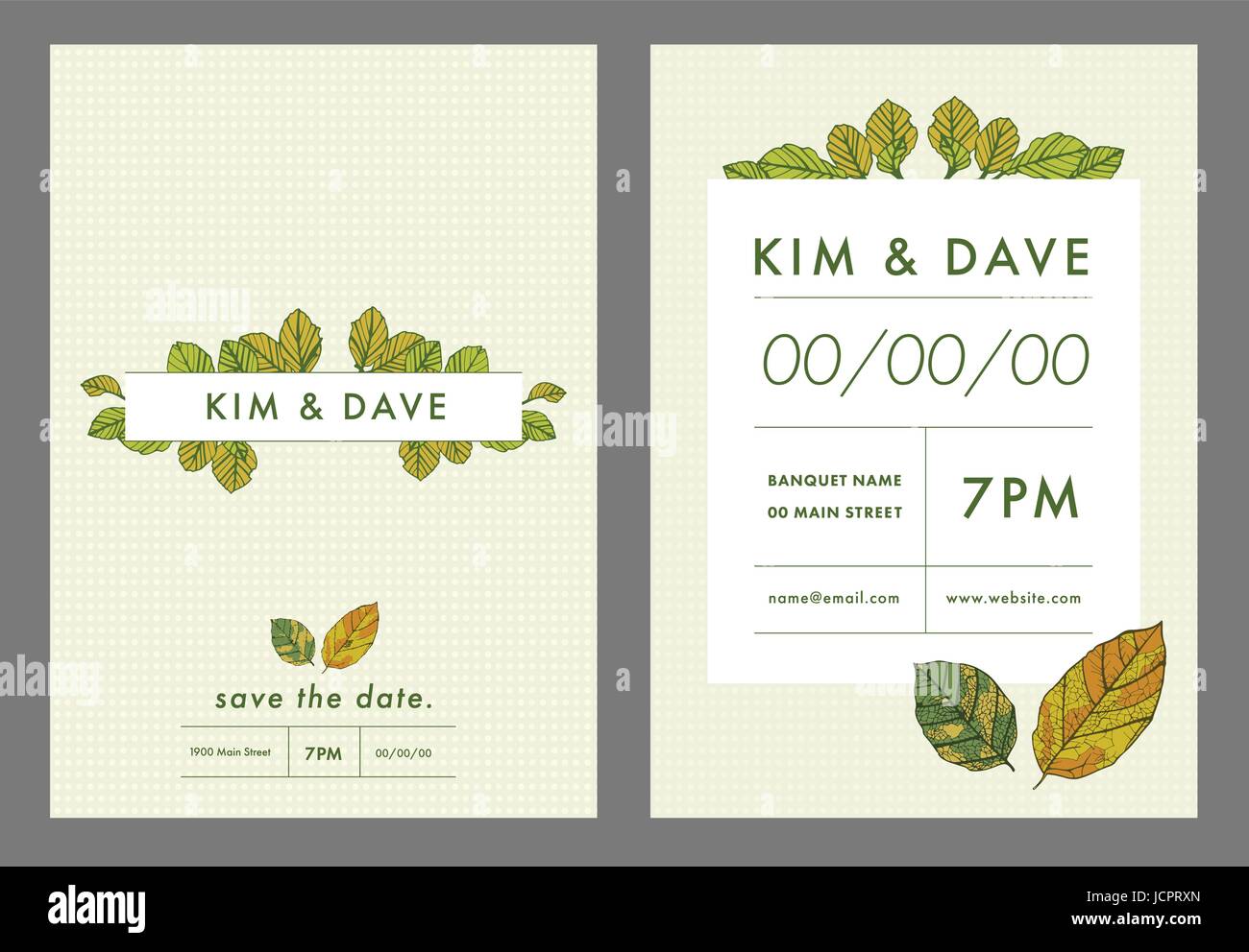 Vector image of invitation card Stock Vector Image & Art - Alamy