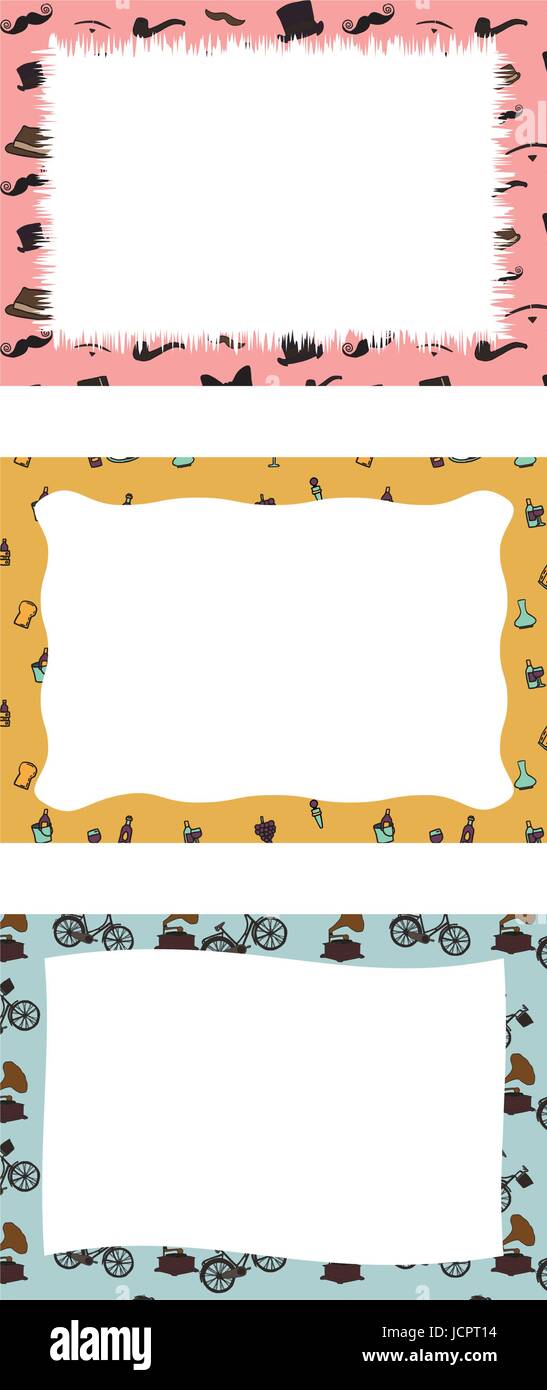 Set frames vector illustration Stock Vector Images - Alamy