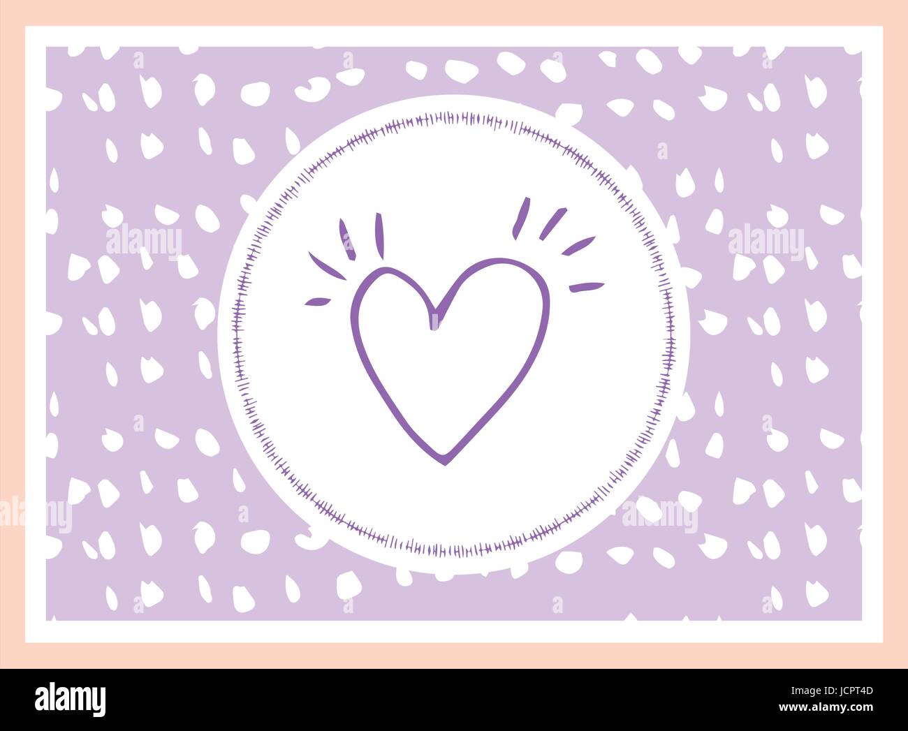 Vector of heart design on greeting card Stock Vector Image & Art - Alamy