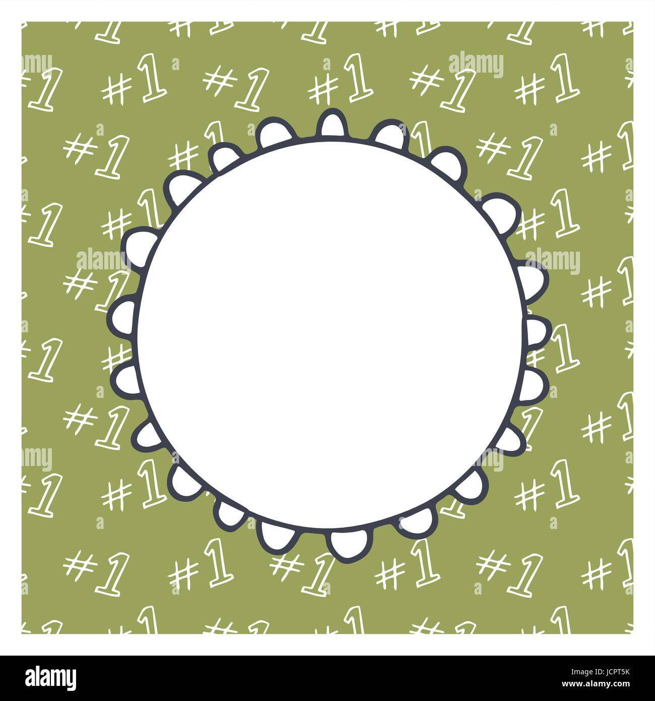 Vector of card with number one design Stock Vector Image & Art - Alamy