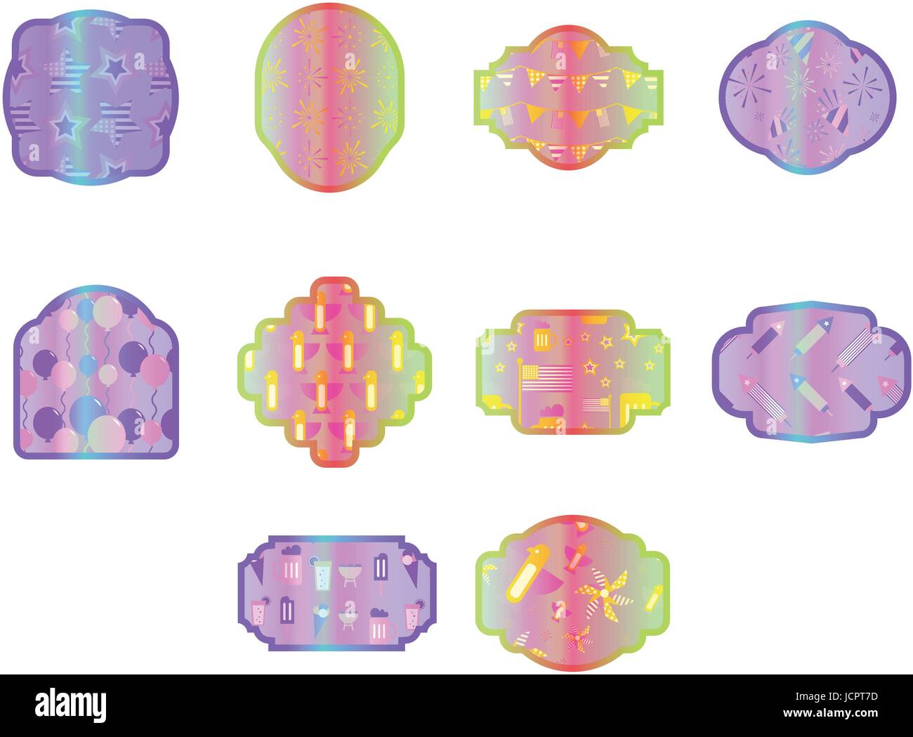 Set of shapes hi-res stock photography and images - Alamy