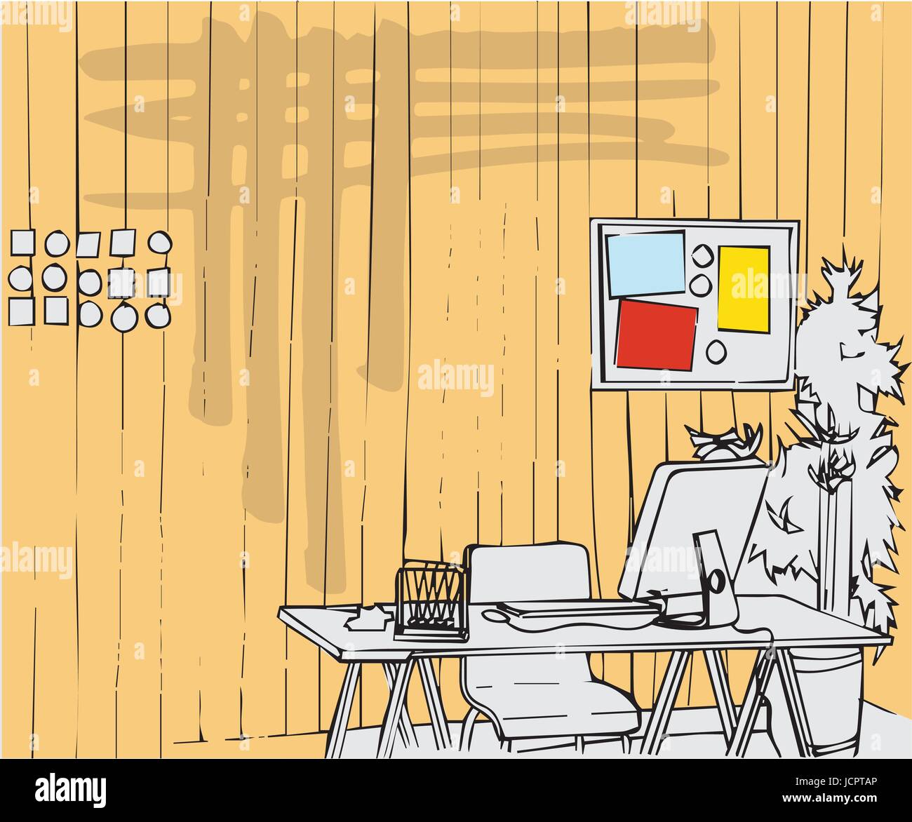 Desk frame Stock Vector Images - Alamy