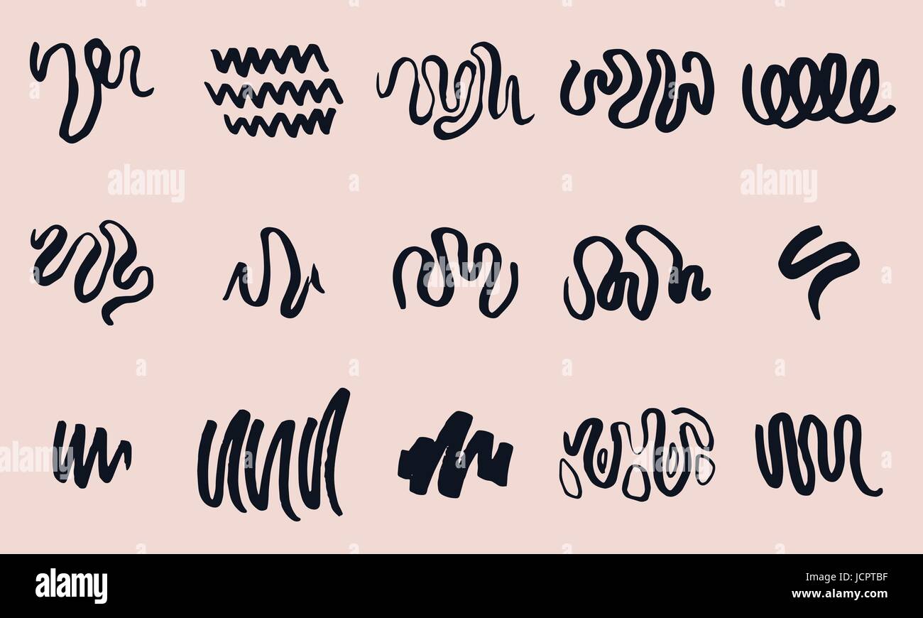 Vector set of hand-drawn doodles Stock Vector Image & Art - Alamy