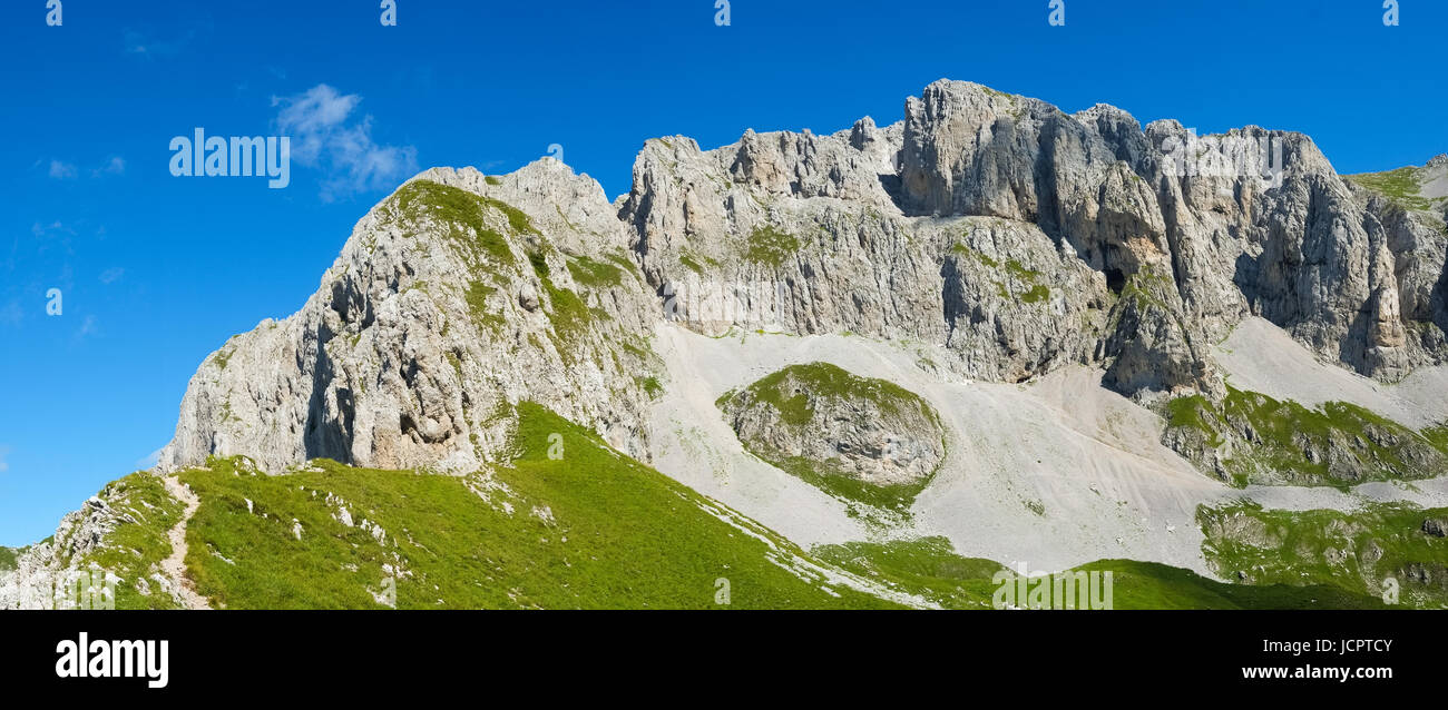 Presolana mountain range in Valle Seriana, Bergamo, Italy Stock Photo ...