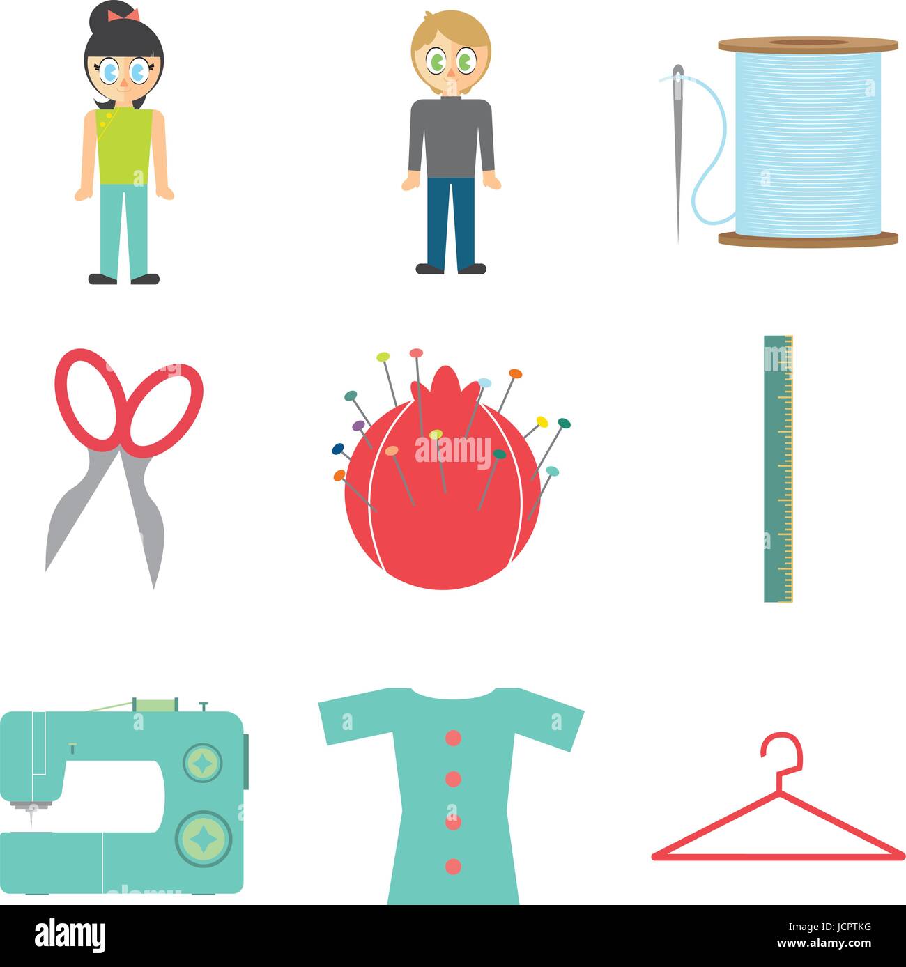 Tailoring icon hi-res stock photography and images - Alamy