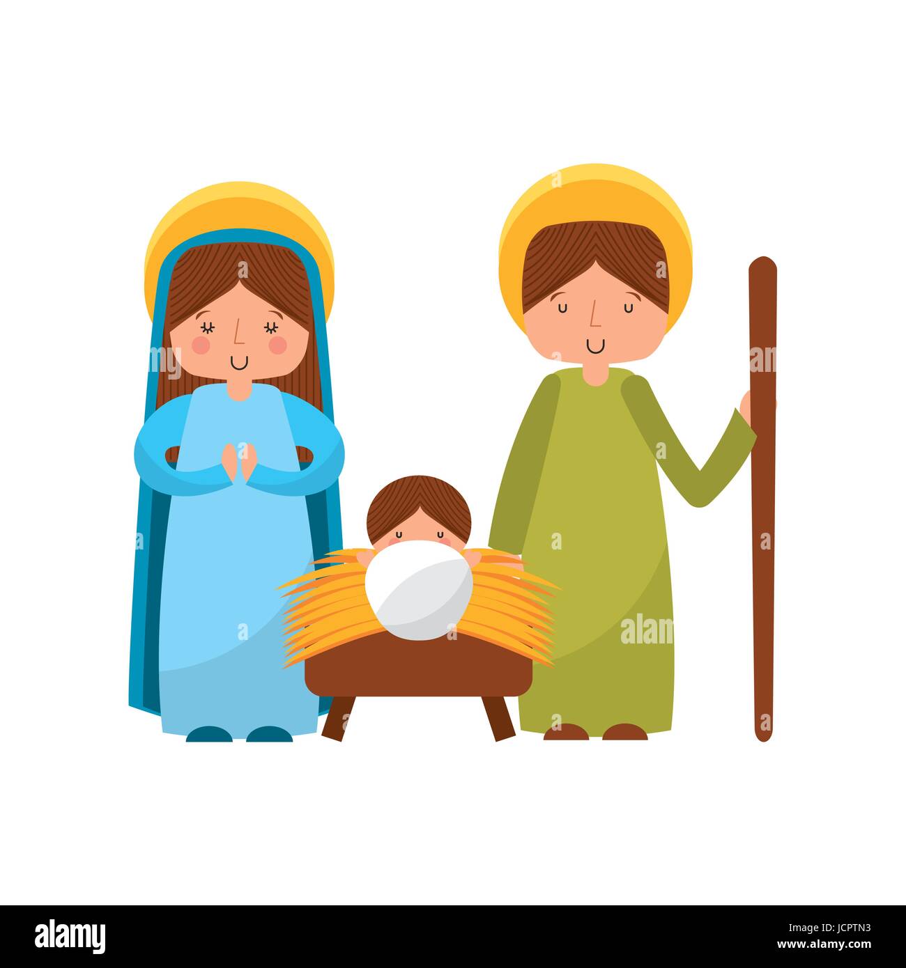 Jesus christ mother and father Stock Vector Images - Alamy