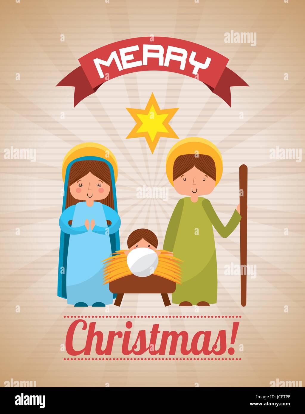 Jesus christ mother and father Stock Vector Images - Alamy