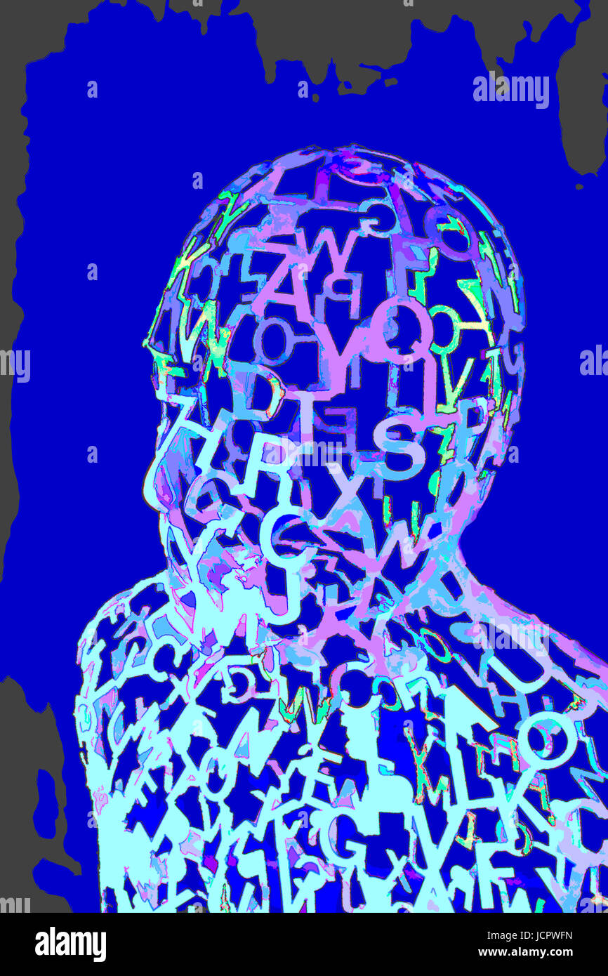 Alphabet Man 6 Stock Photo - Alamy