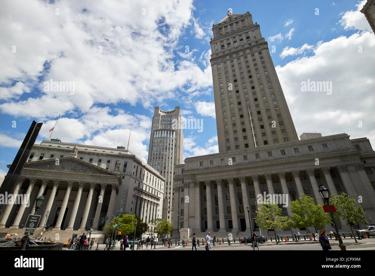 The New York County Courthouse state supreme court and Thurgood ...