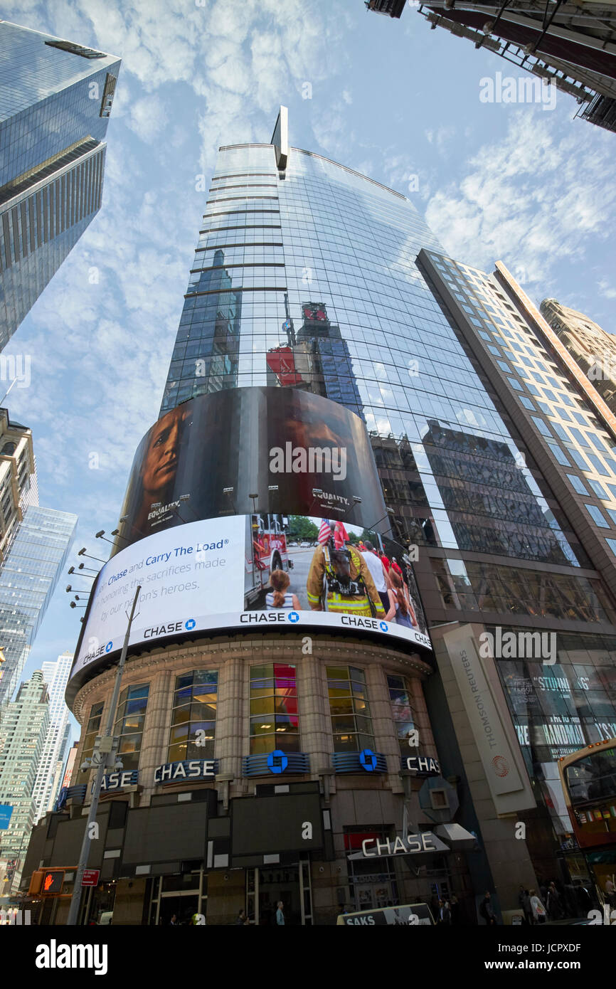 3 times square the reuters building New York City USA Stock Photo - Alamy