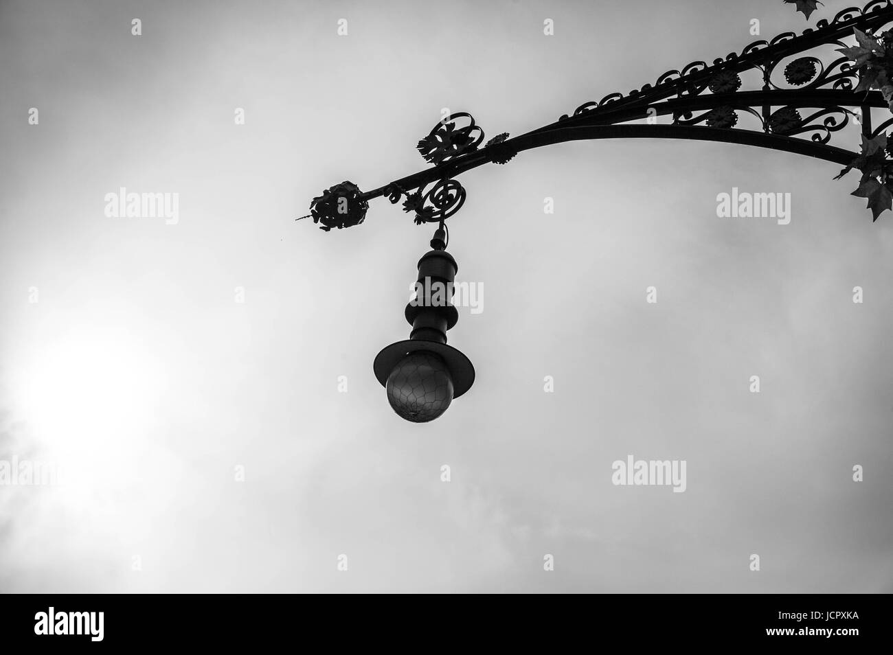 Lamp post, Passeig de Gracia, Barcelona, Catalonia, Spain Stock Photo ...
