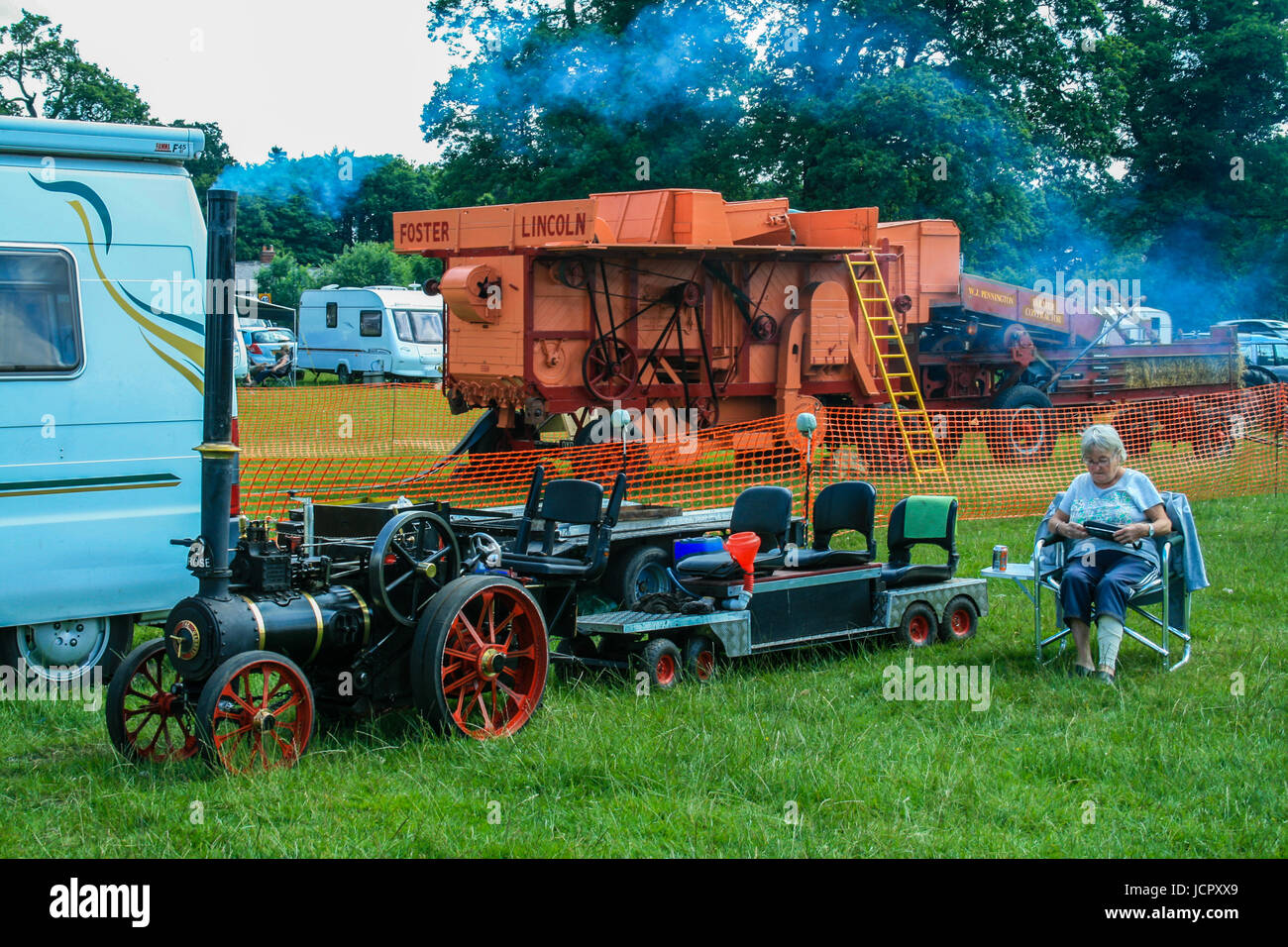 Cheshire steam show England Stock Photo - Alamy