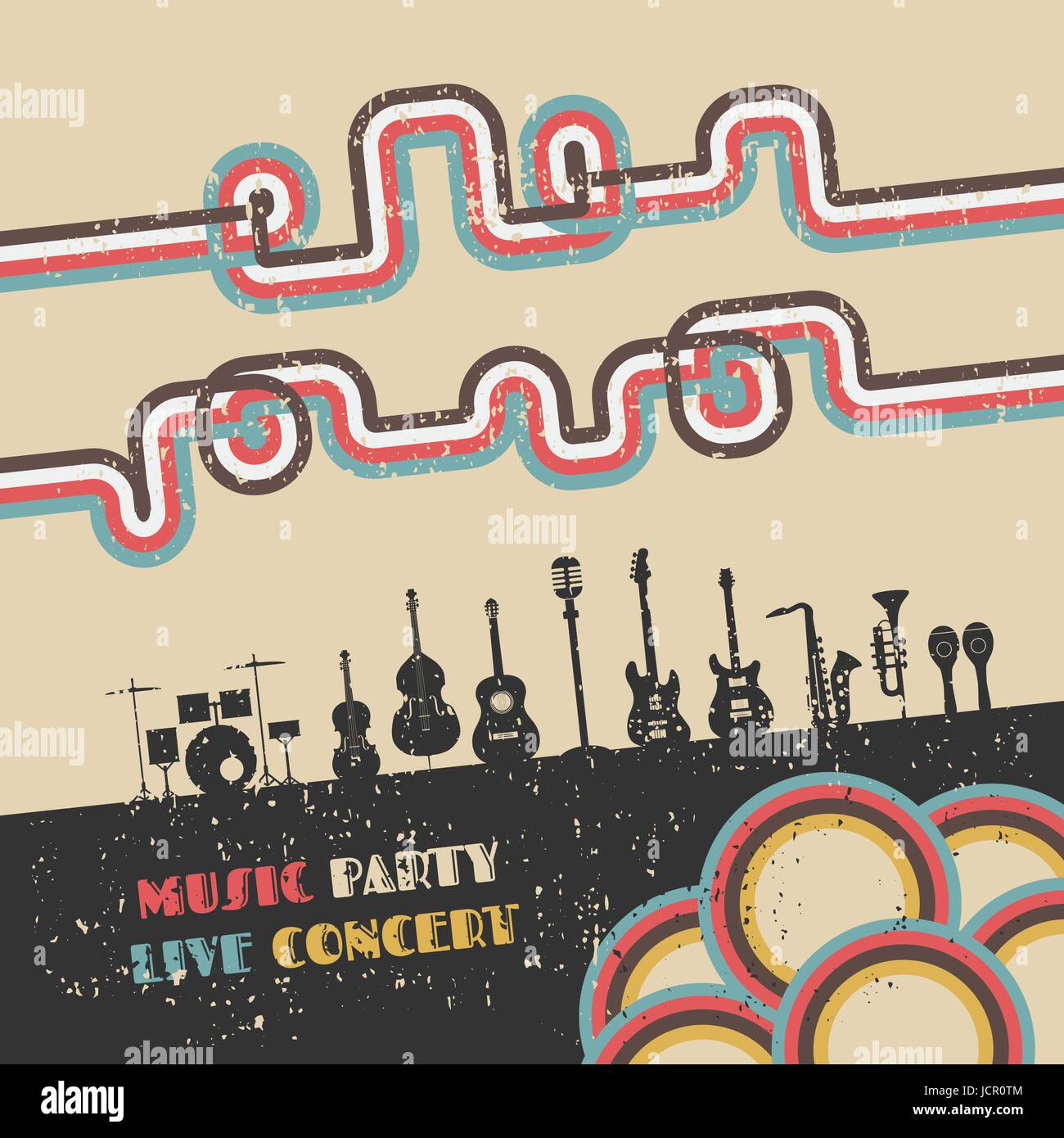 Folk music festival bass Stock Vector Images - Alamy