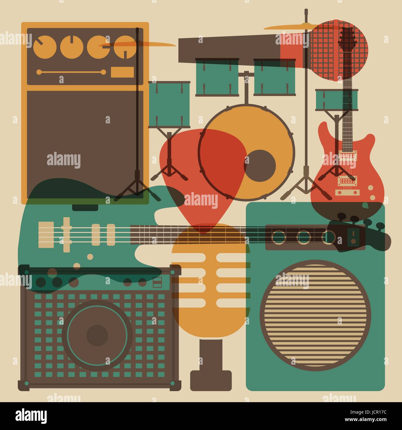 Punk rock group Stock Vector Images - Alamy