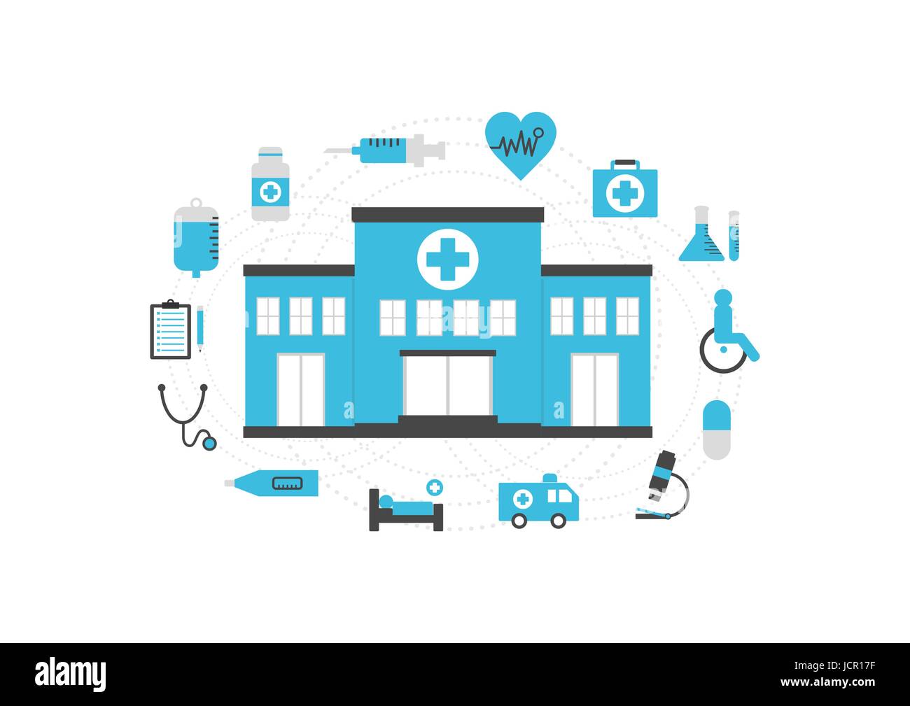 Hospital icon hi-res stock photography and images - Alamy