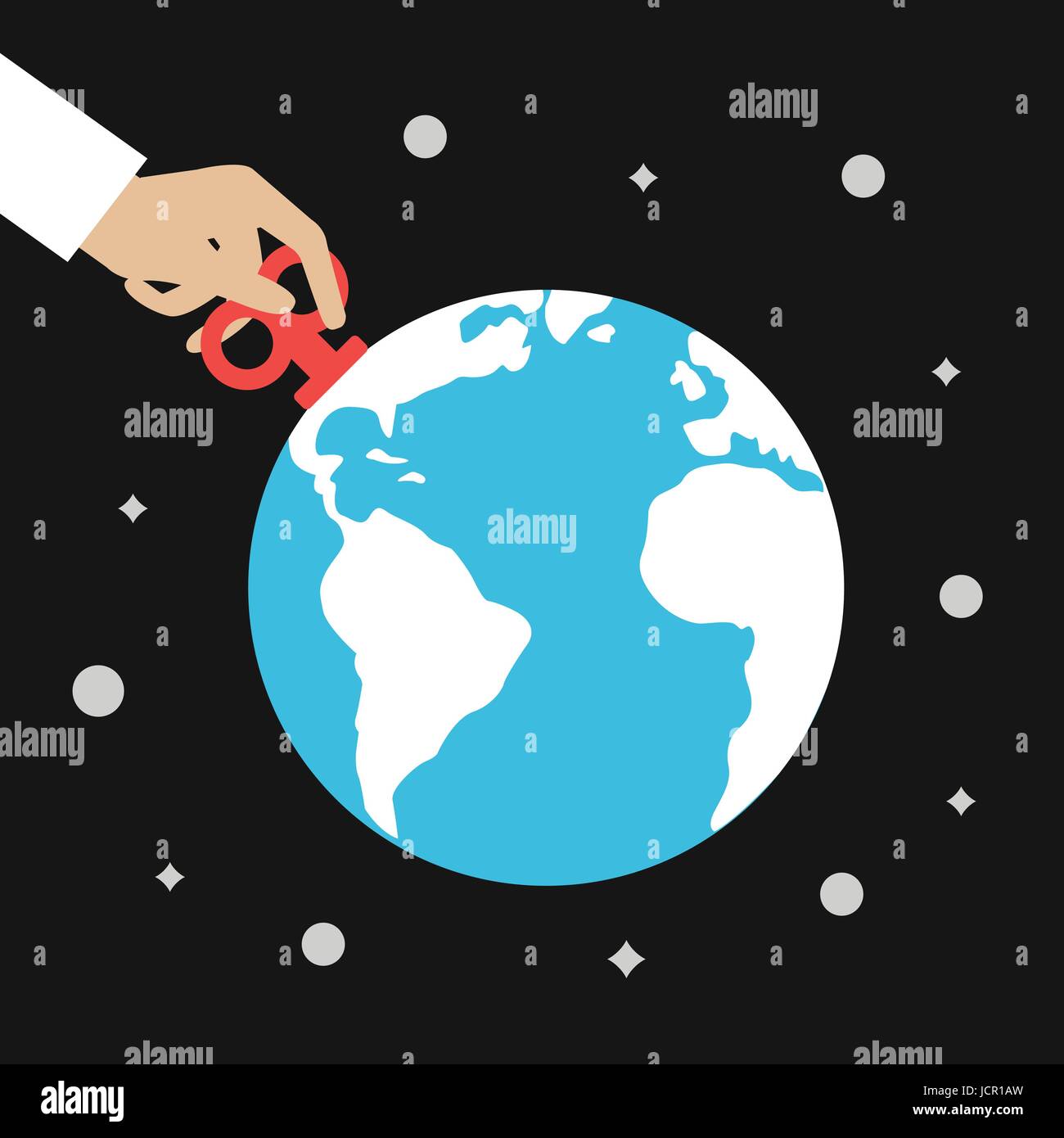It was the hand of god Stock Vector Images - Alamy
