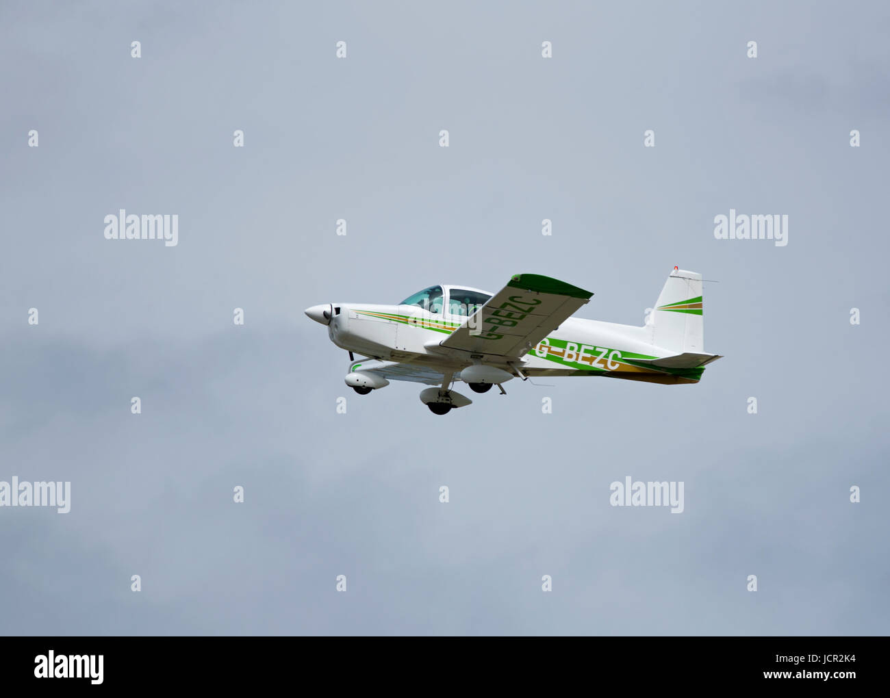 A Grumman four seat single engine monoplane departing Inverness airport ...