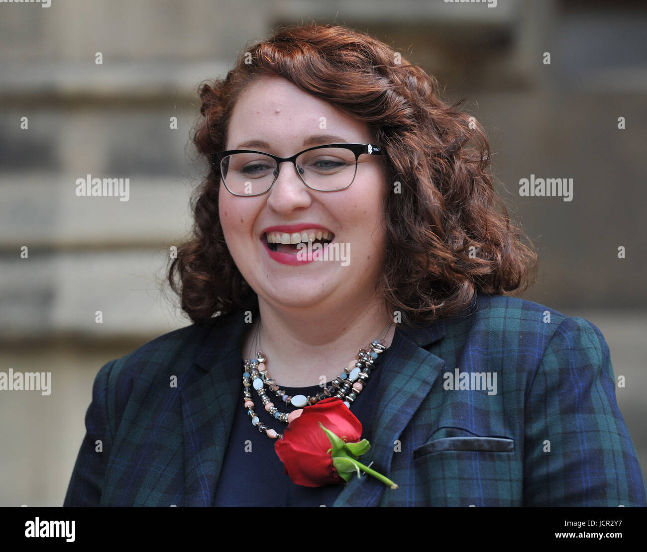 Scottish labour mp danielle rowley outside st stephens entrance hi-res ...
