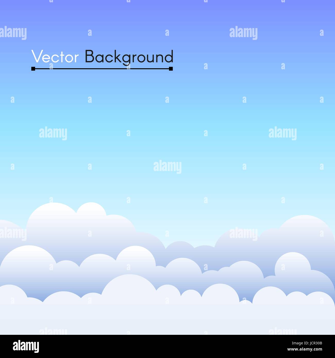 Vector background with clouds and sky Stock Vector Image & Art - Alamy
