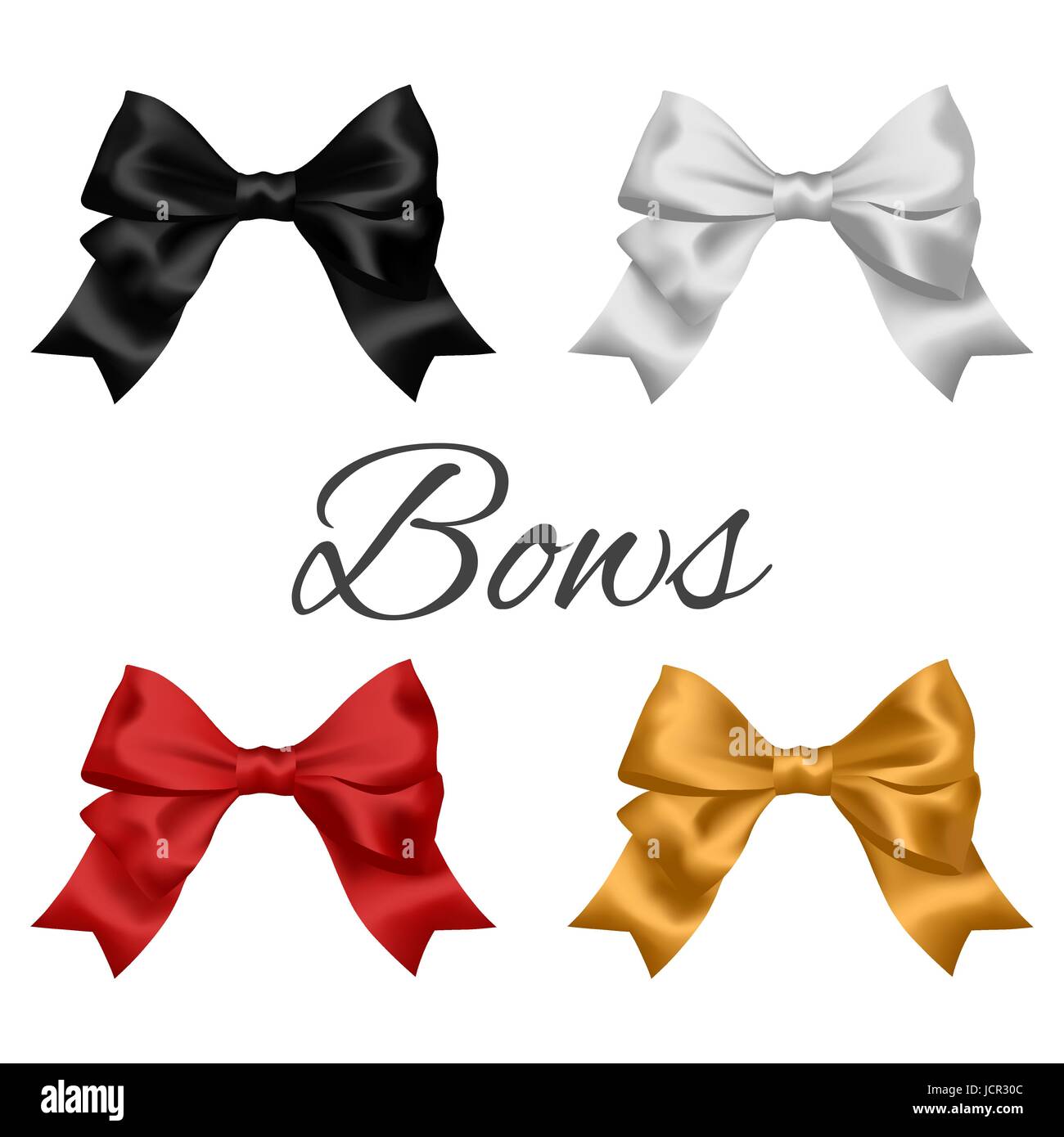 Vector photorealistic bows Stock Vector Image & Art - Alamy