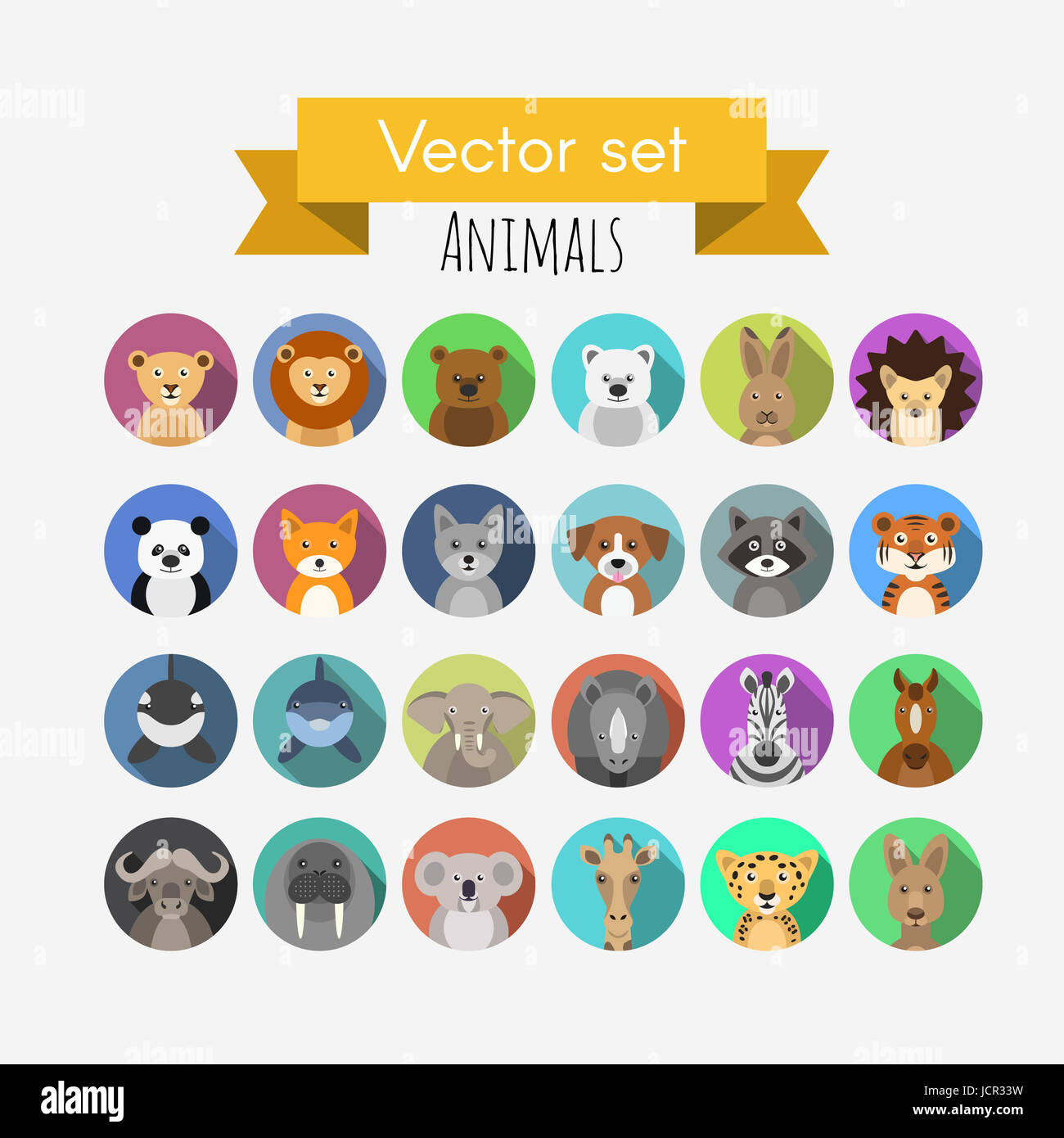 Vector illustration cartoon wolf face hi-res stock photography and ...
