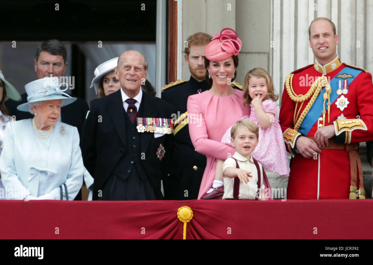 (left to right) Queen Elizabeth II, Princess Beatrice, The Duke of ...