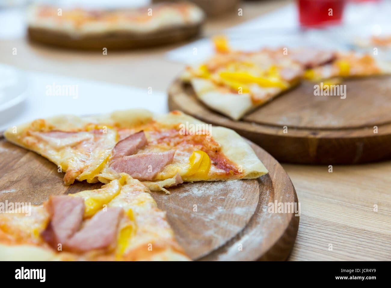 Cooked ham on stand hi-res stock photography and images - Alamy