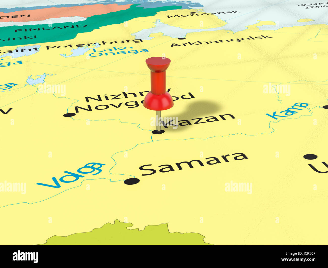 Kazan map hi-res stock photography and images - Alamy