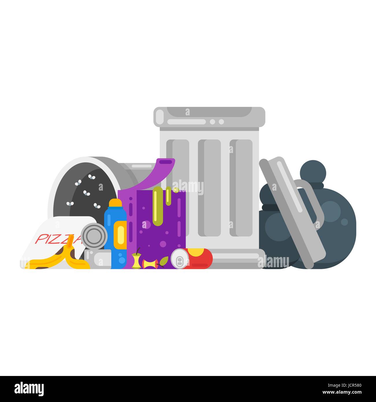 Trash Pile Stock Vector Images - Alamy