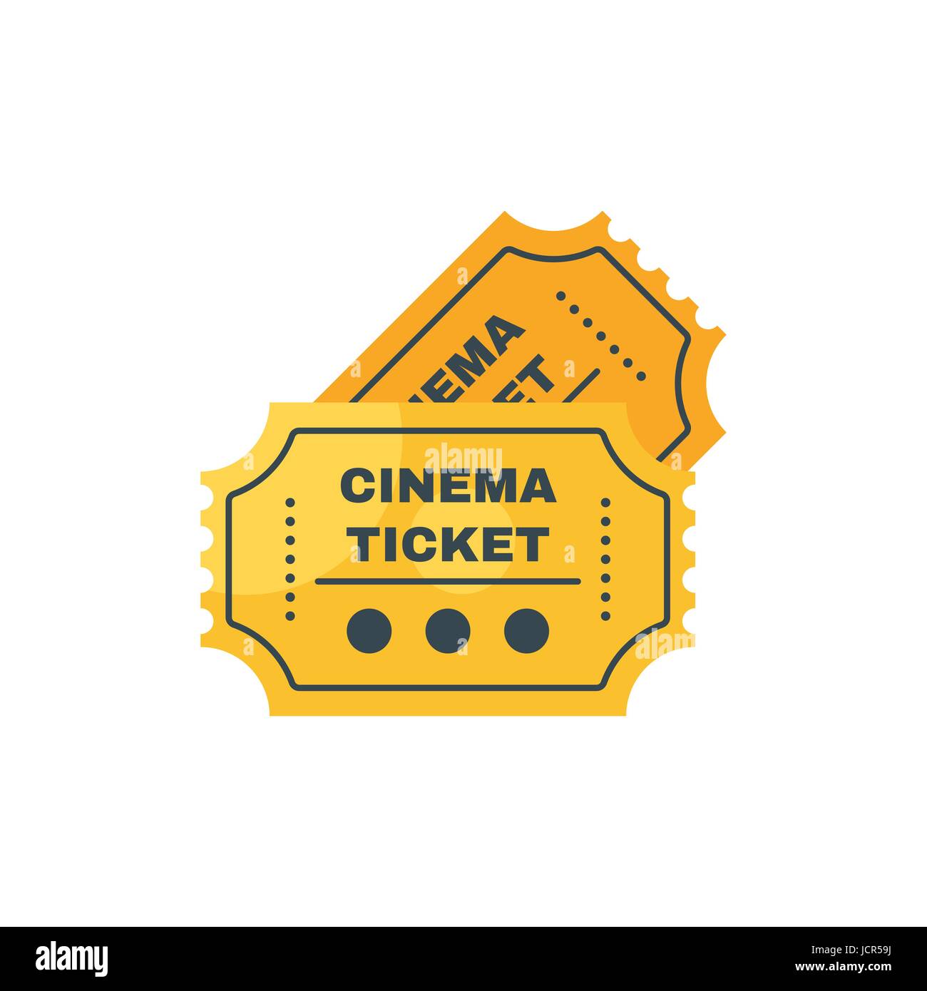 Yellow ticket vector on Cut Out Stock Images & Pictures - Alamy