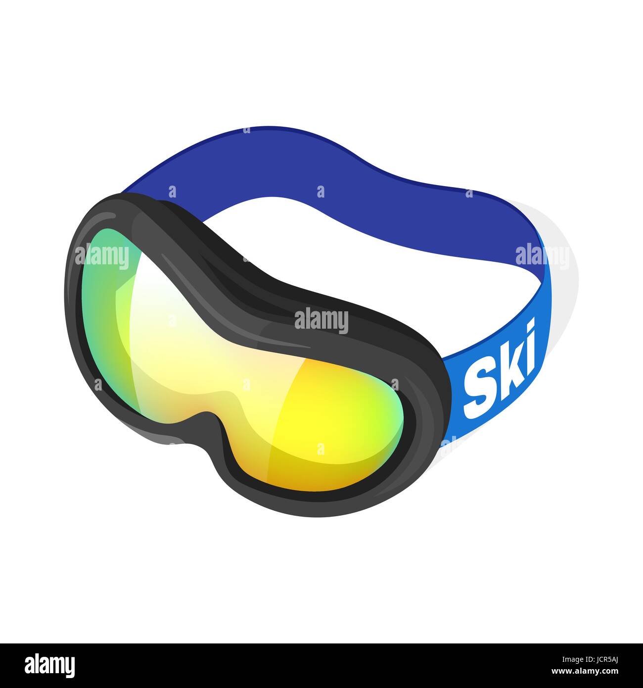 Isometric 3d vector illustration of snow goggles. Isolated on white ...