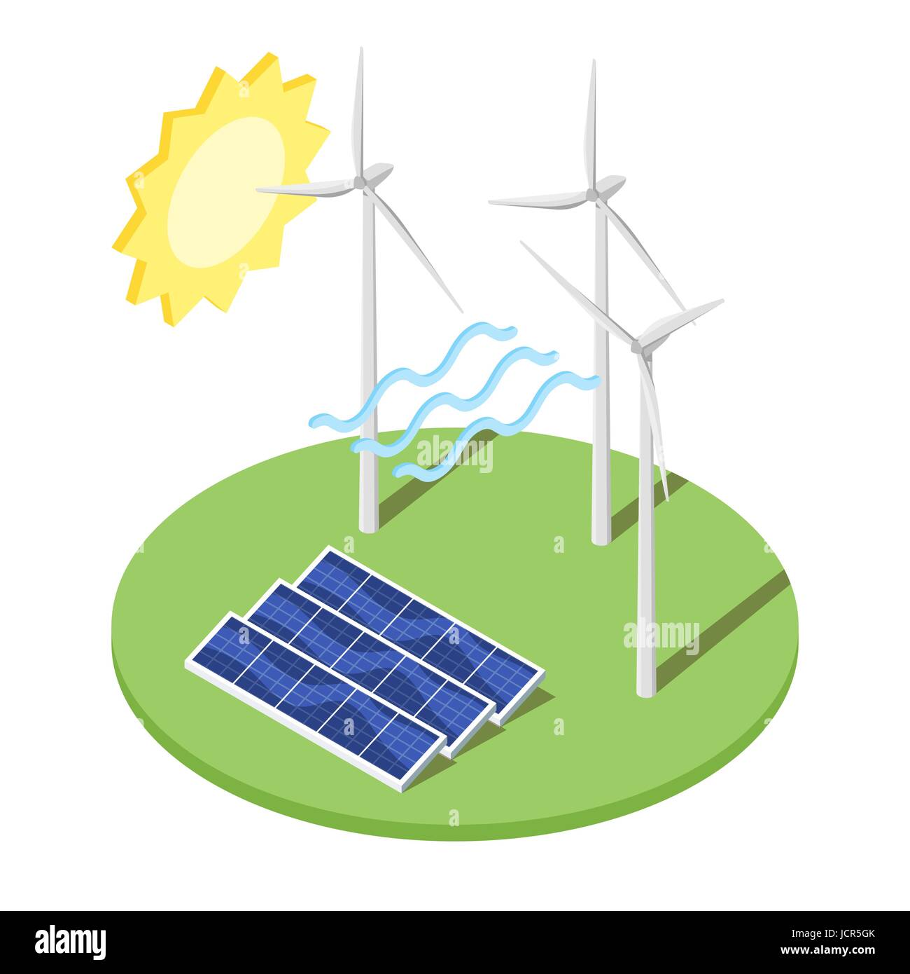 Windmill Solar Panel Symbol