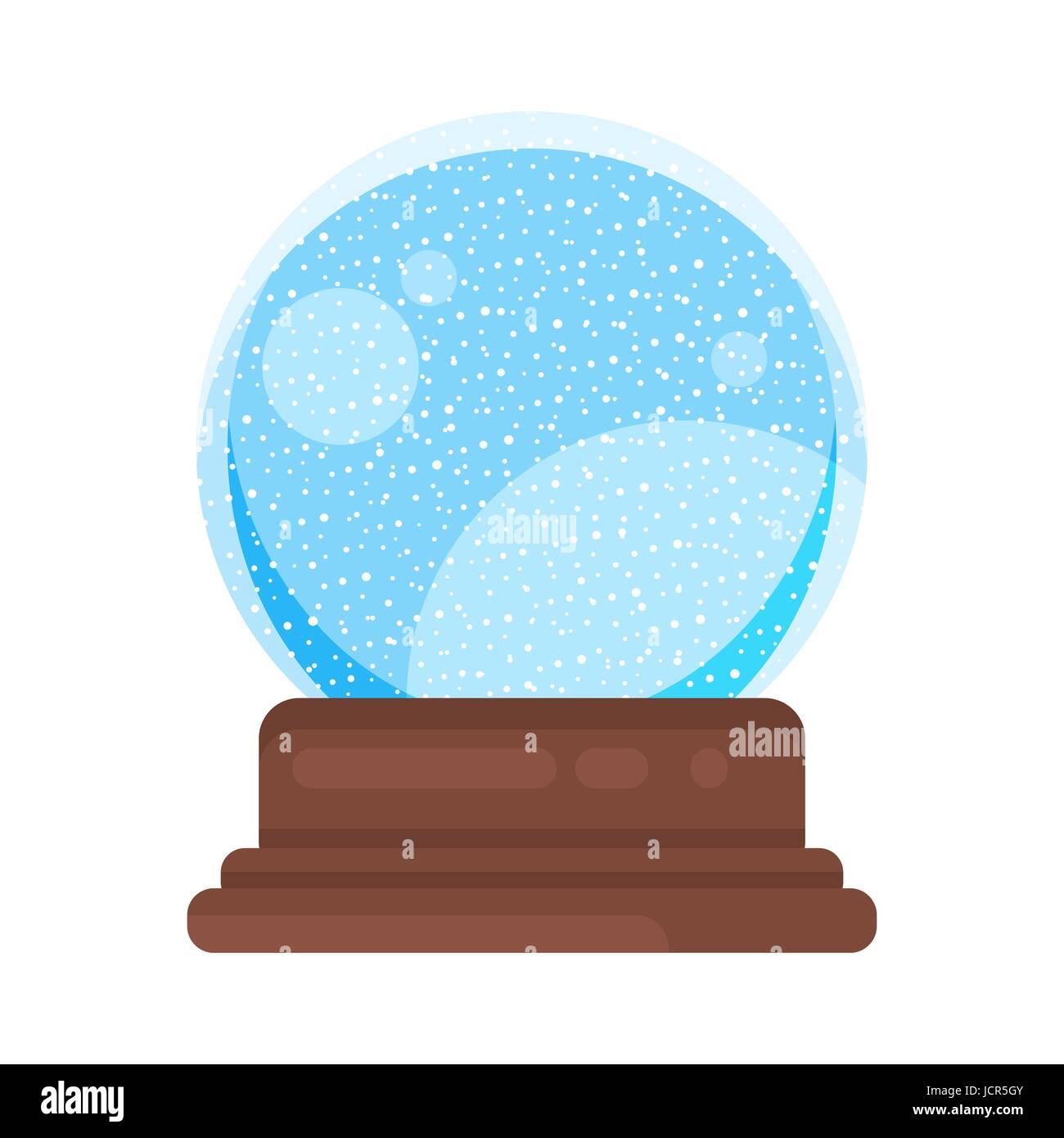 Vector flat style illustration of new year and xmas glass ball. Icon ...