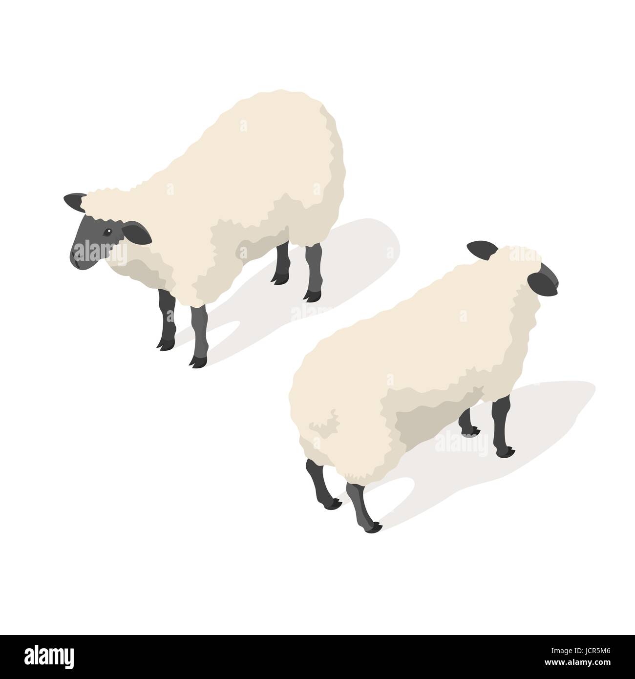 Back of sheep Stock Vector Images - Alamy