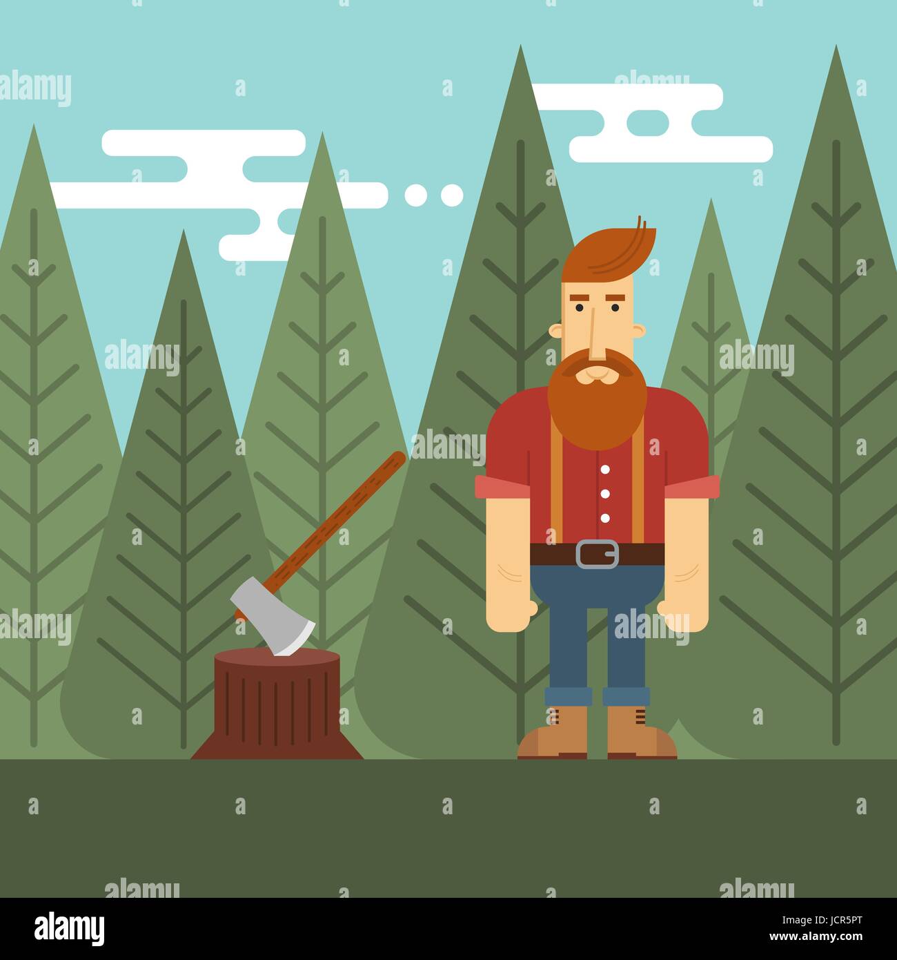 Cartoon Lumberjack Stock Photos & Cartoon Lumberjack Stock Images - Alamy