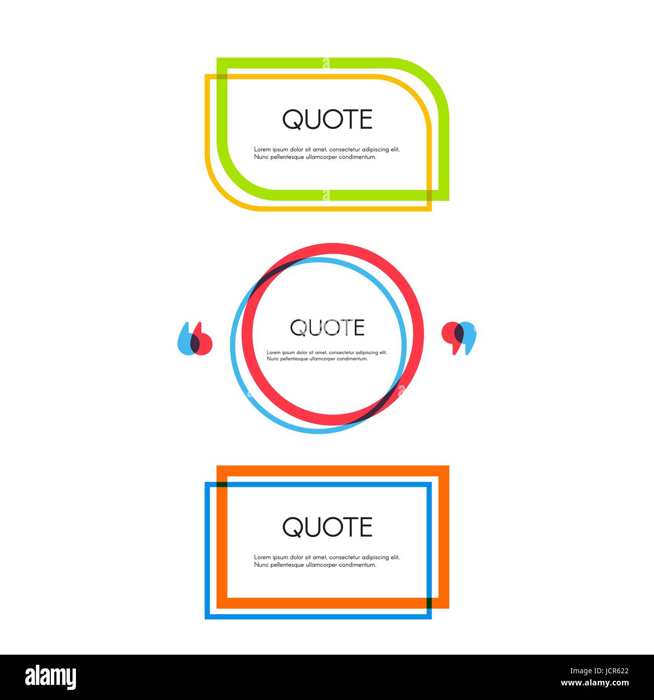 Quote bubble blank template Cut Out Stock Images & Pictures - Alamy