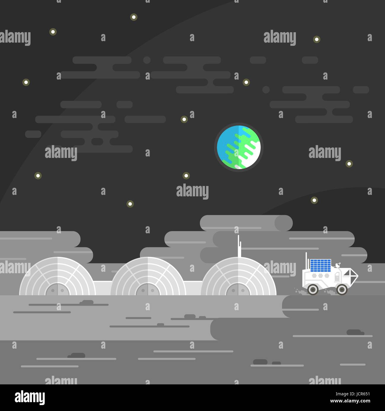 Station mars moon planet Stock Vector Images - Alamy