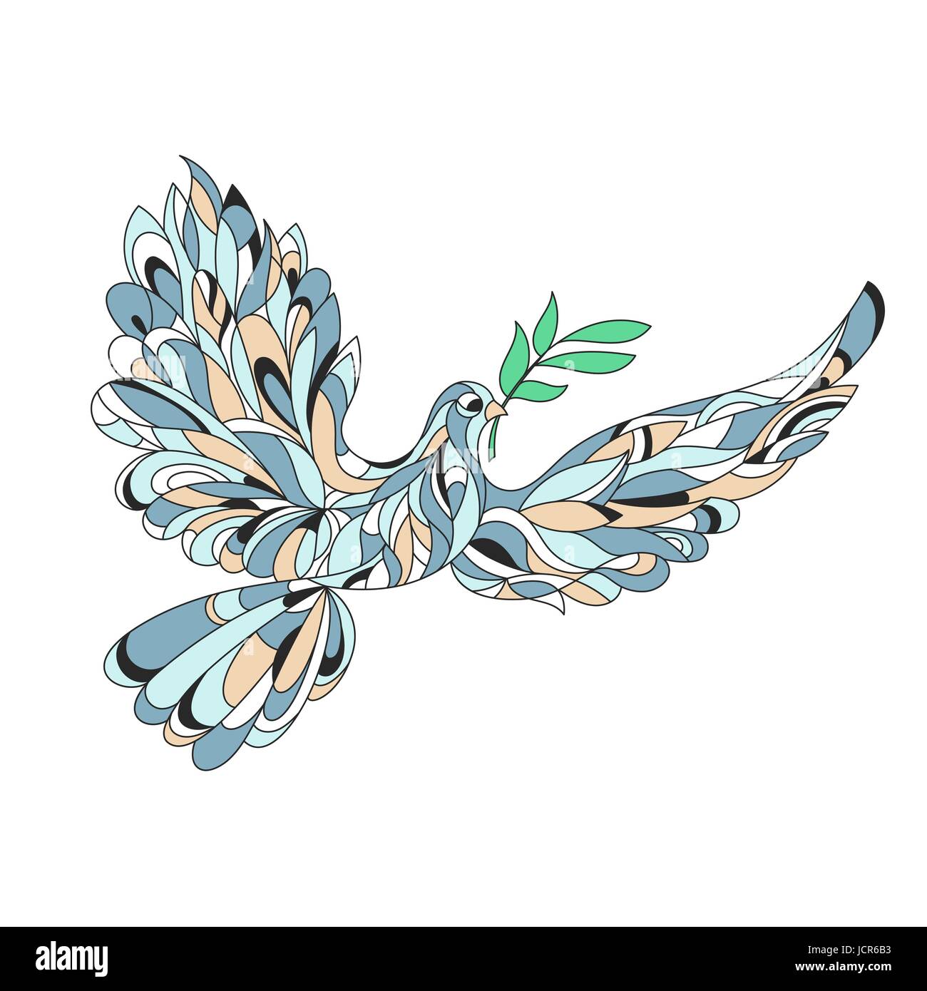 Dove on hand concept Cut Out Stock Images & Pictures - Alamy