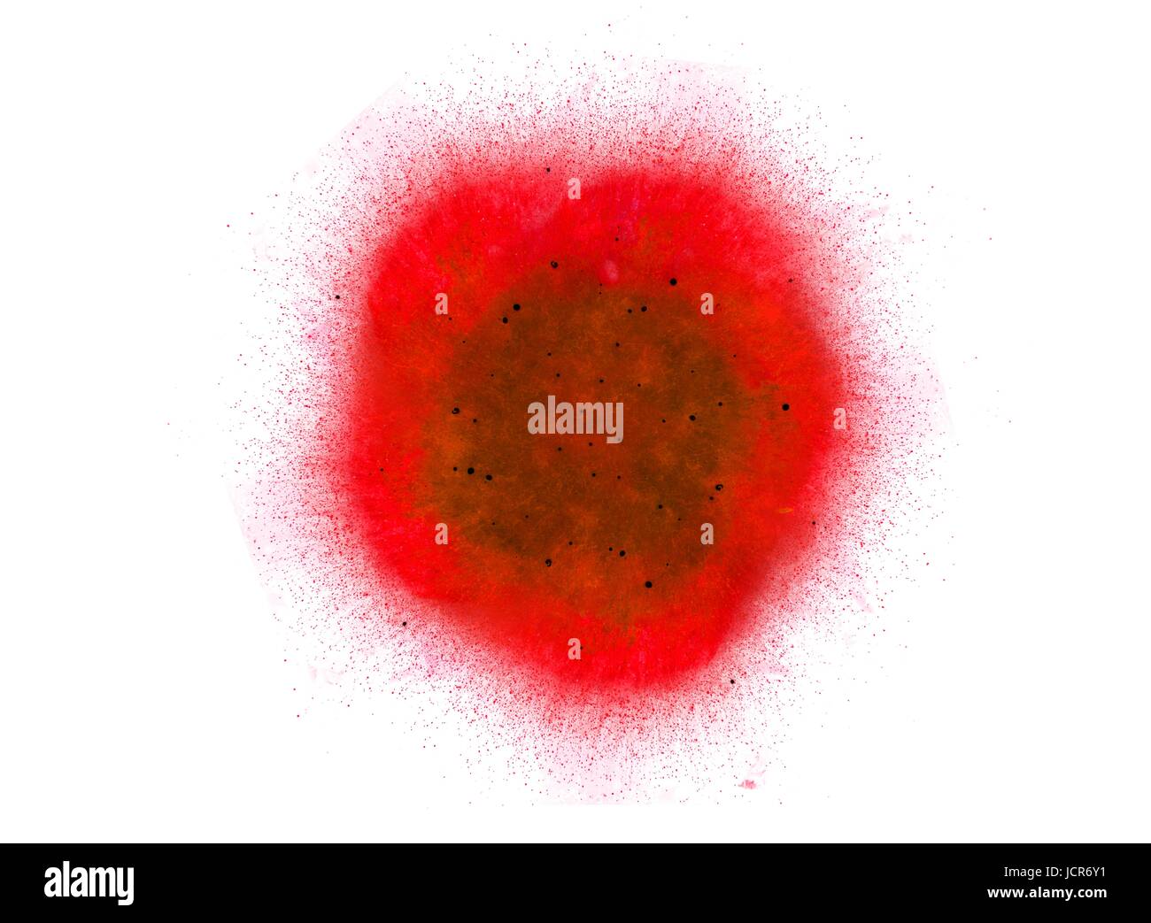 Abstract, red explosion of fire against white background Stock Photo ...