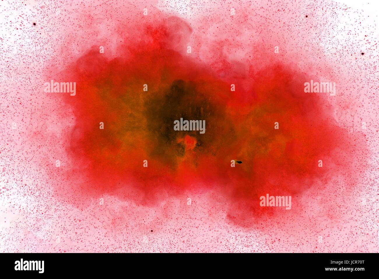 Abstract, red explosion of fire against white background Stock Photo ...