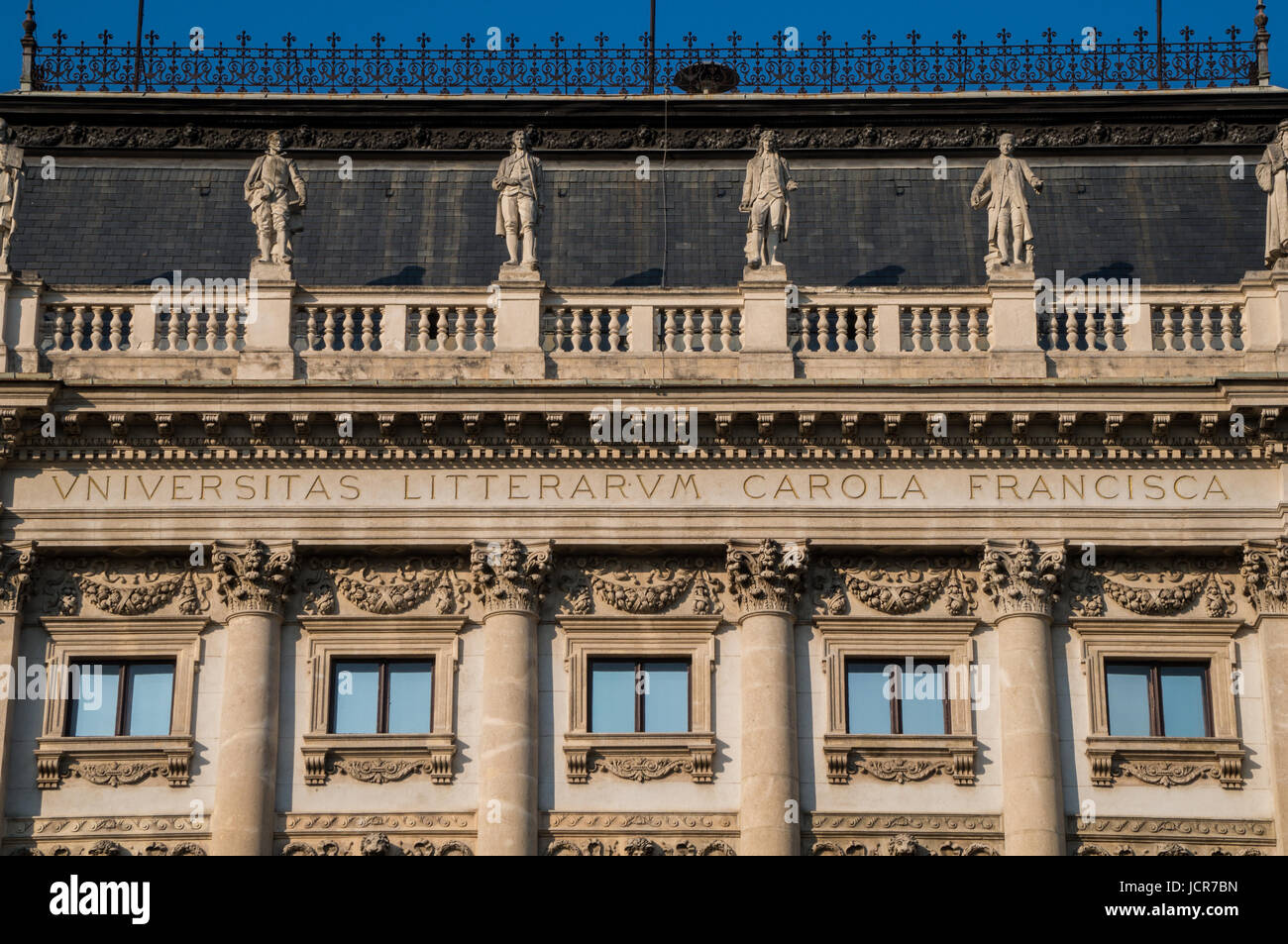 Graz, Austria - June 15th 2017: Inscription above the main entrance of ...