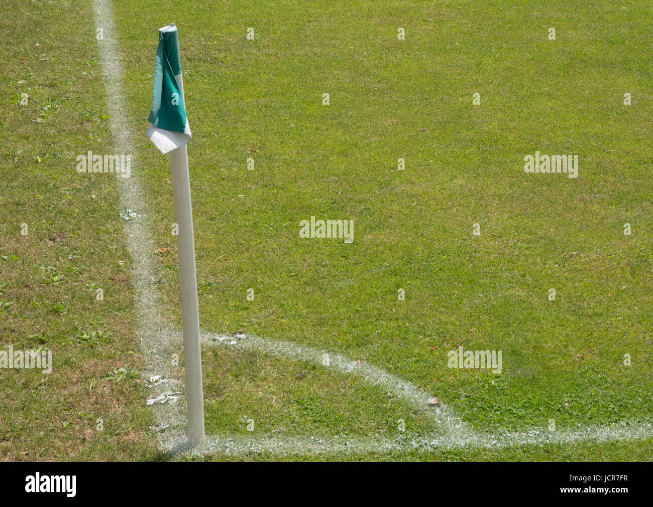 Football field corner flag lines hi-res stock photography and images ...