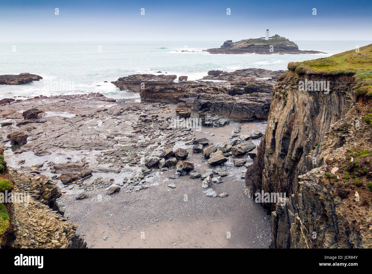Godrevy lighthouse on the north Cornish coast is the light that ...