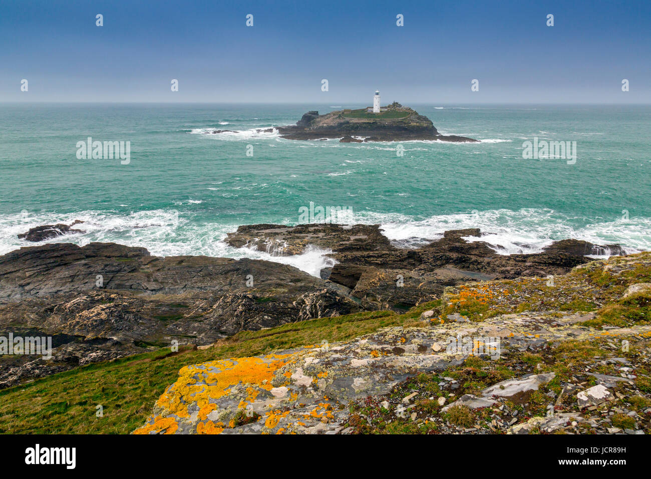 Godrevy lighthouse on the north Cornish coast is the light that ...