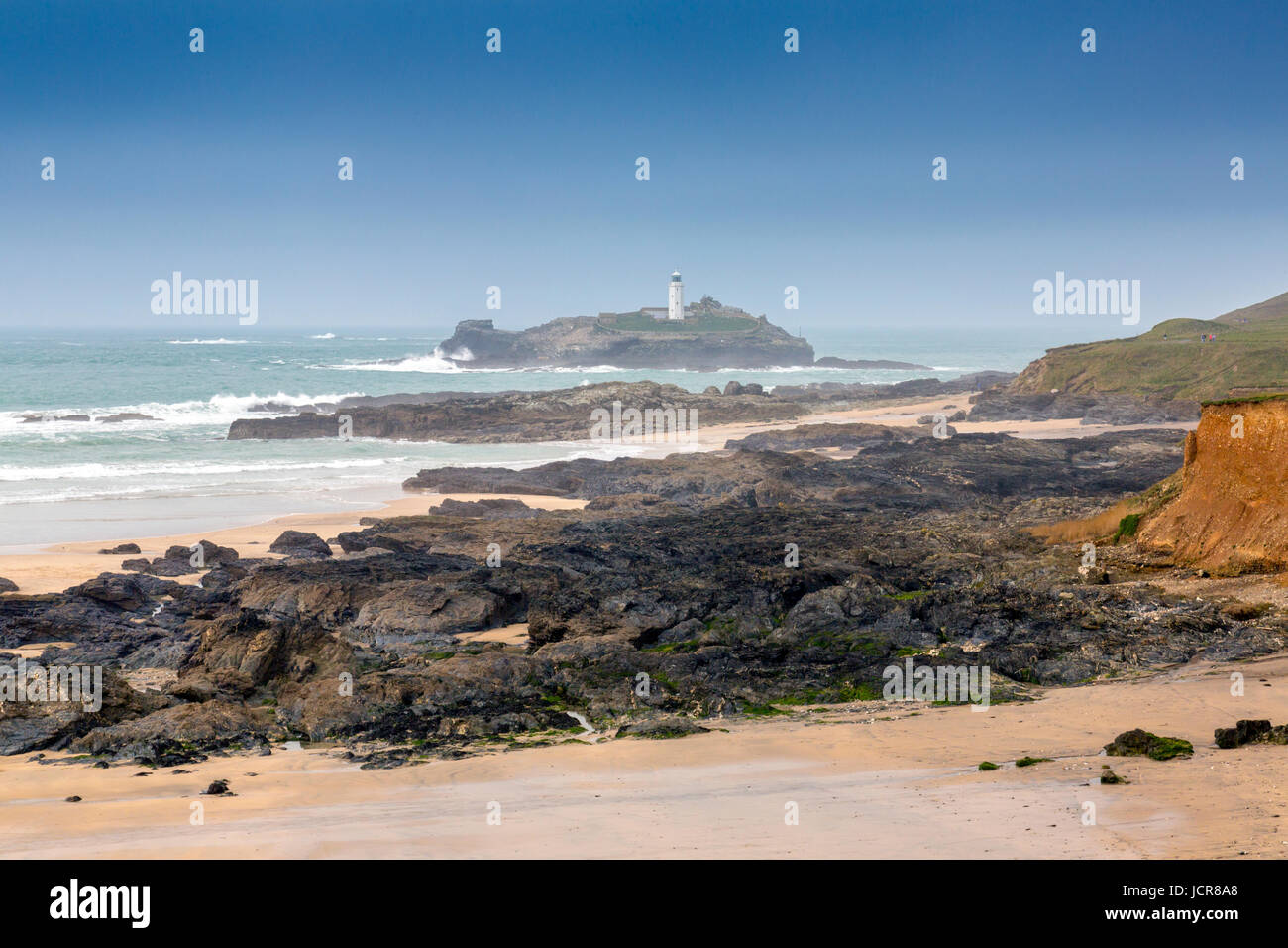 Godrevy lighthouse on the north Cornish coast is the light that ...