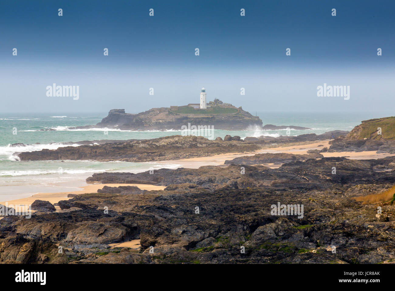 Godrevy lighthouse on the north Cornish coast is the light that ...