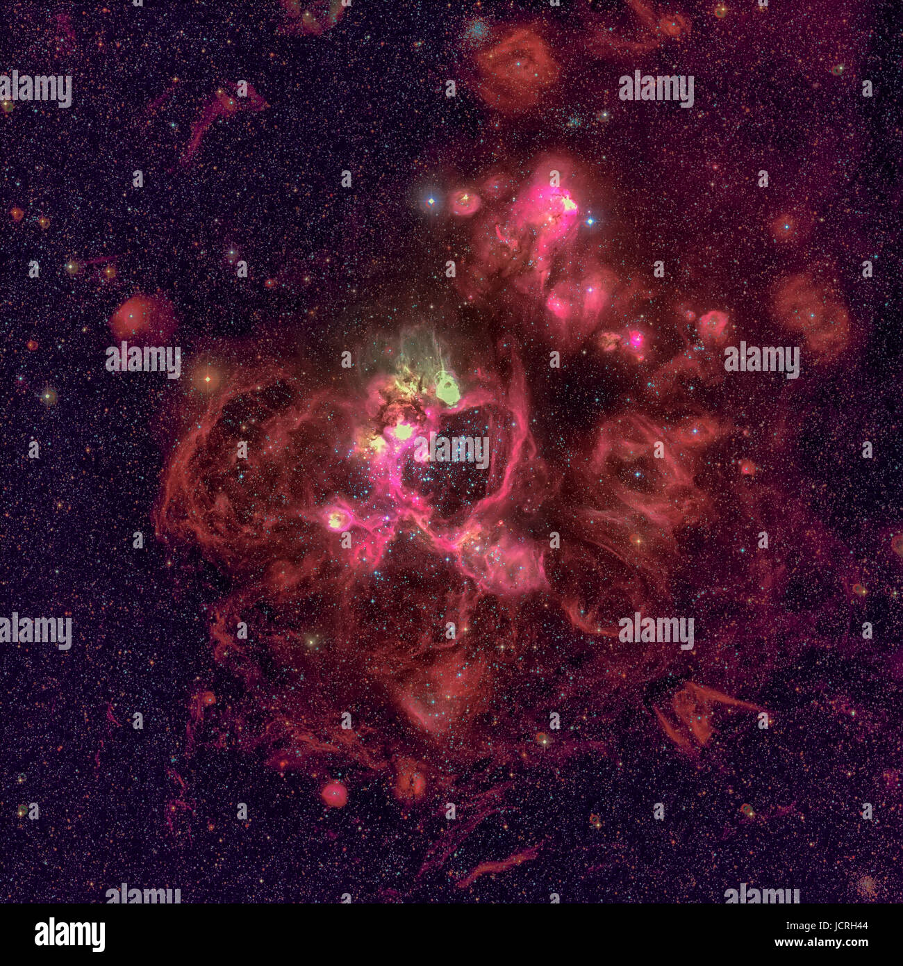 Star-forming region in the super star cluster in the Large Magellanic ...